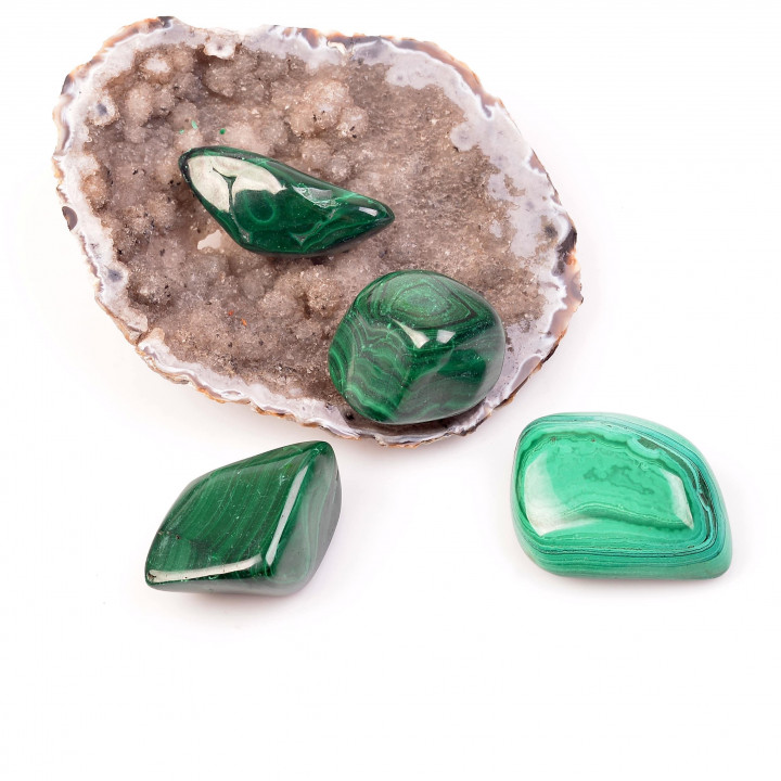 Orta Boy Malahit Taşı Kütle - Malakit Taşı - Taş Sandığı